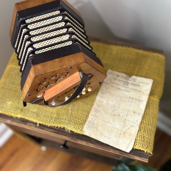 Other | Vintage Wooden Concertina Accordion | Poshmark